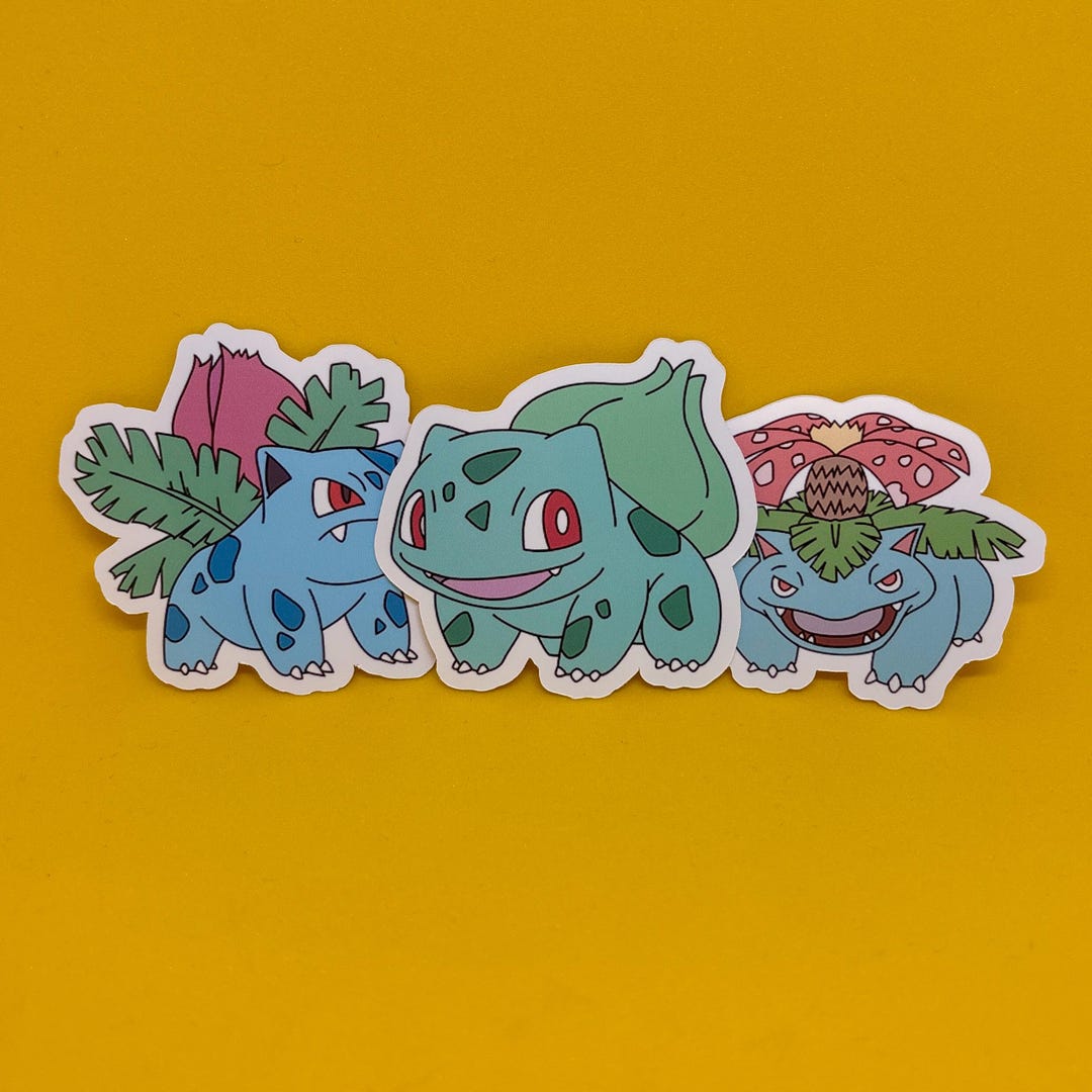 Pokemon Bulbasaur Ivysaur Venusaur Stickers - Etsy