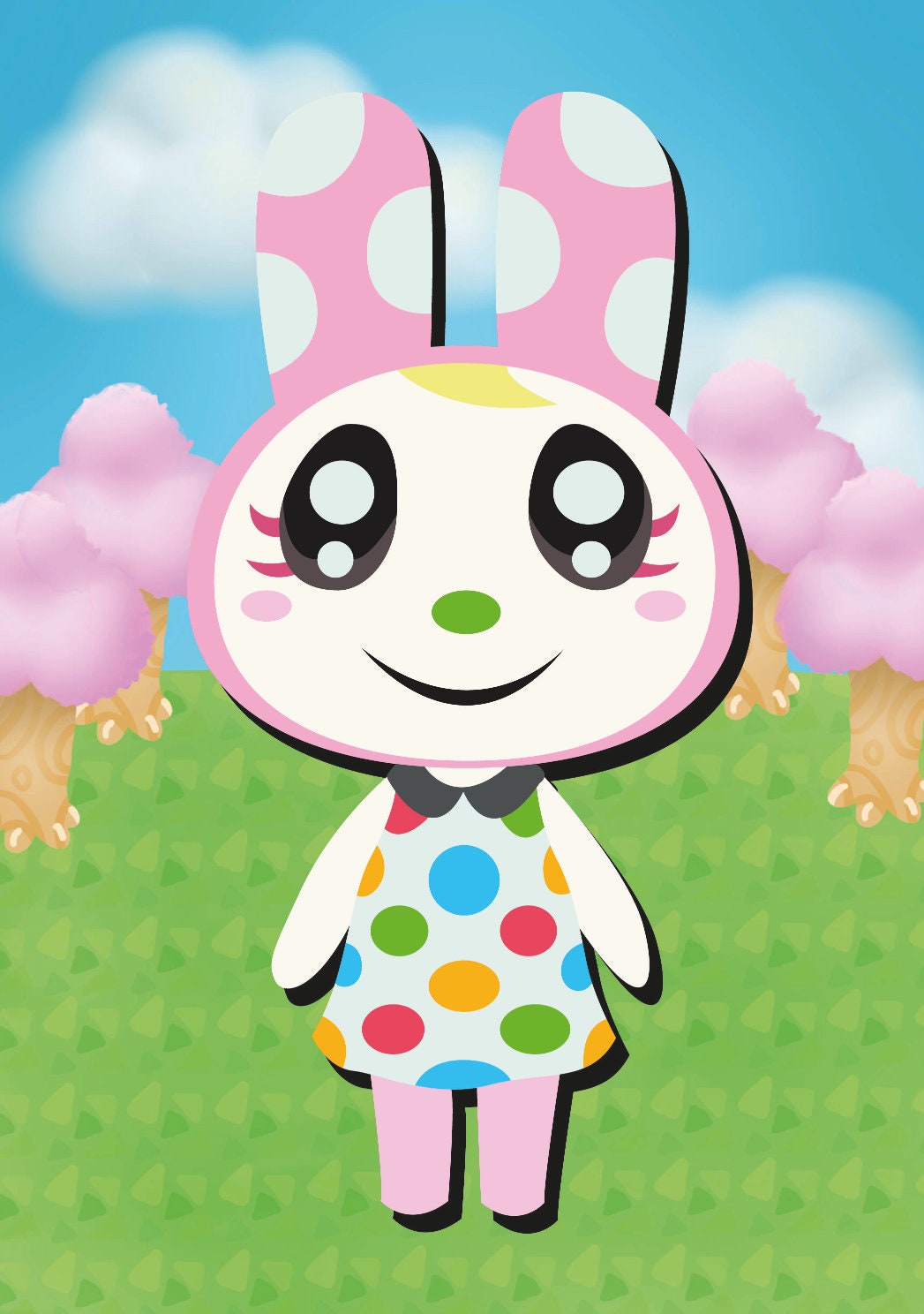 Animal Crossing Chrissy Art Print - Etsy