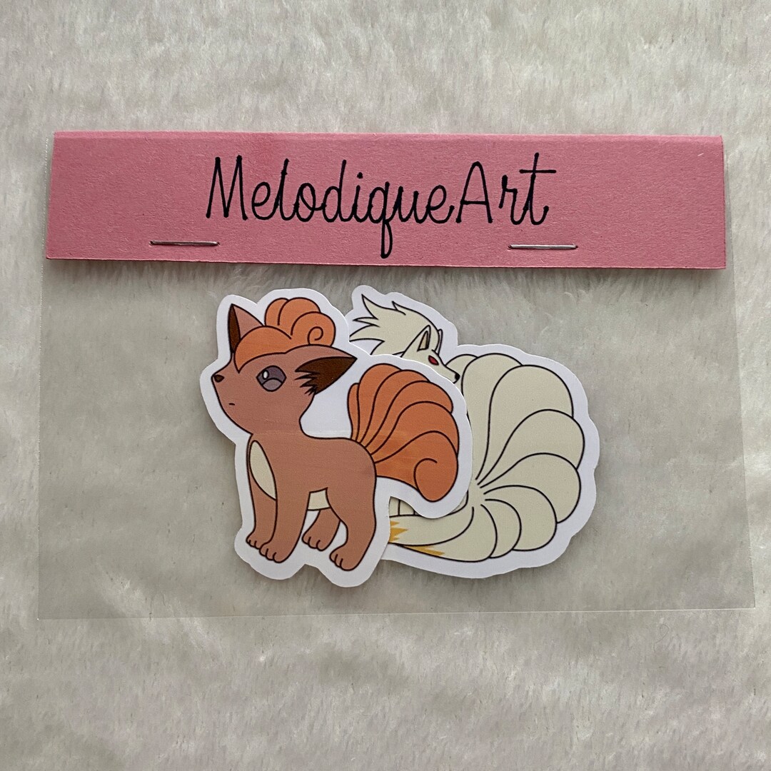 Pokémon Vulpix Ninetails Stickers - Etsy