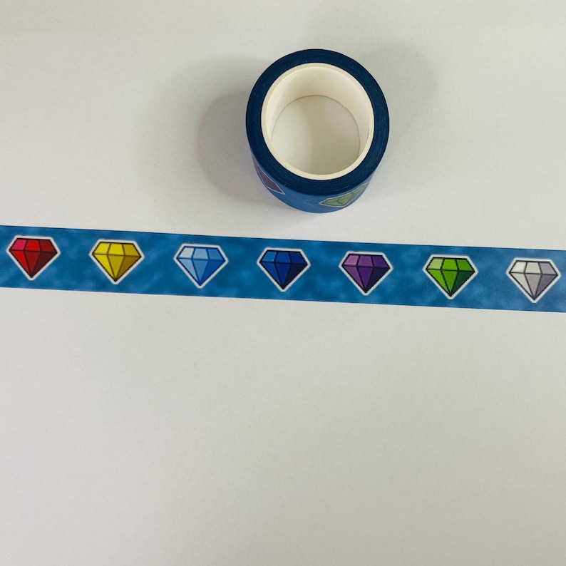 Chaos Emerald Sonic the Hedgehog Washi Tape - Etsy