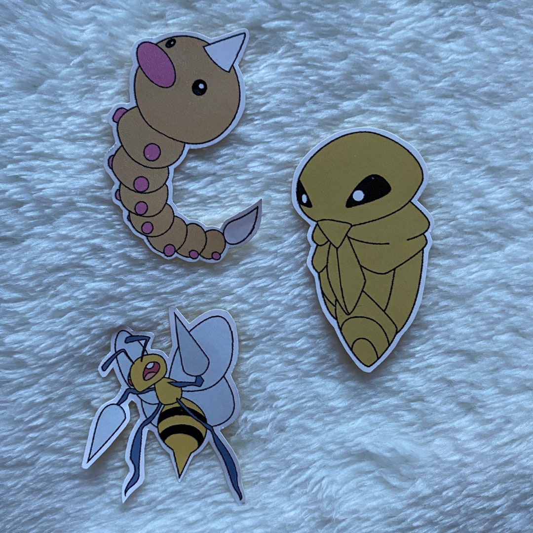 Pokémon Weedle Kakuna Beedrill Stickers - Etsy