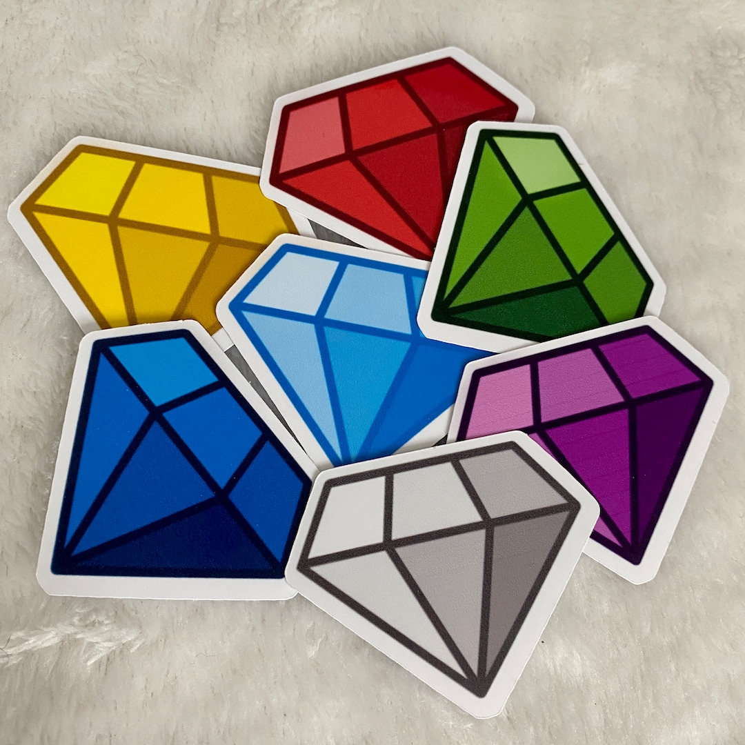 Sonic Chaos Emerald Stickers - Etsy