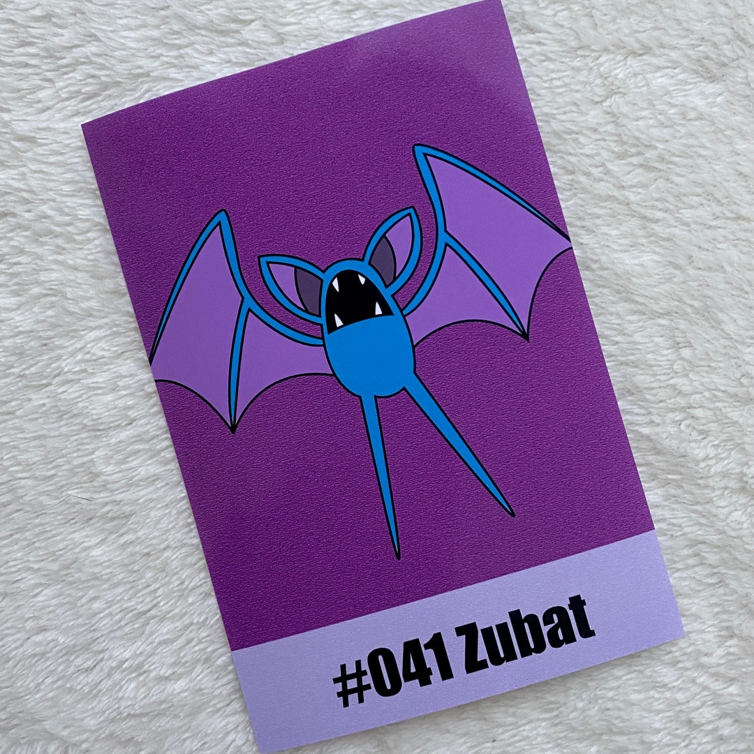 Pokemon 041 Zubat Art Print - Etsy