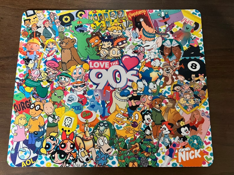 I Love the 90s Computer Mouse Pad Computer Accessories 90s - Etsy