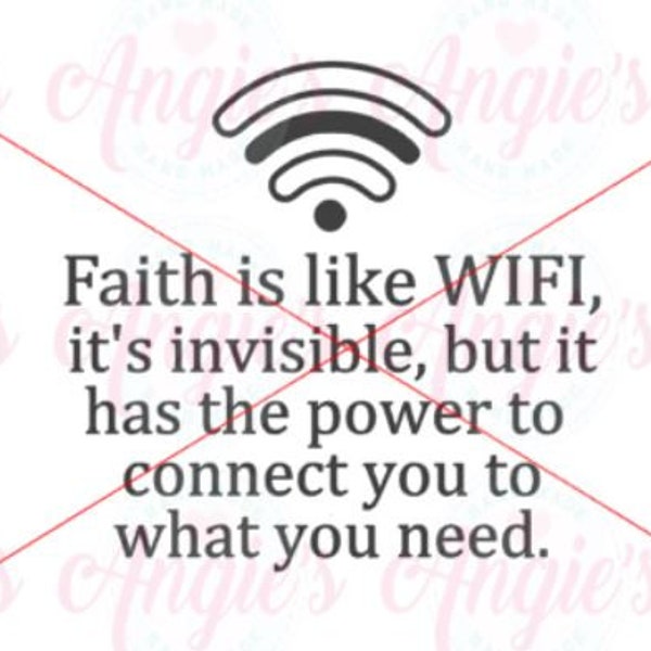 Faith is Like Wifi Svg - Etsy