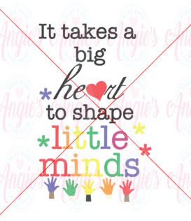 It Takes Big Hearts to Shape Little Mind SVG Cut File Instant - Etsy