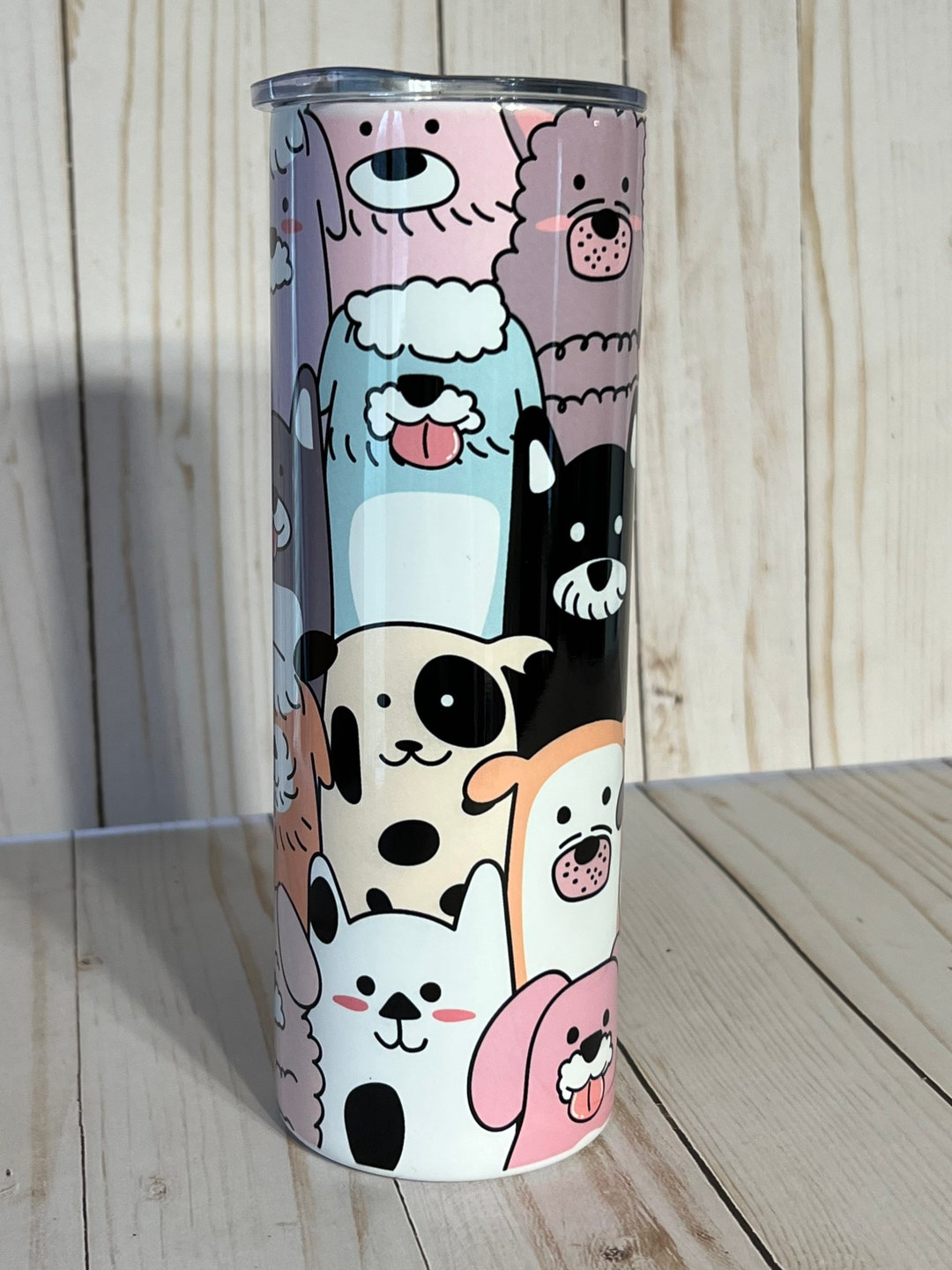 Dog Lover 20oz Tumbler, Hot or Cold Liquids, Stainless Steel Cup ...