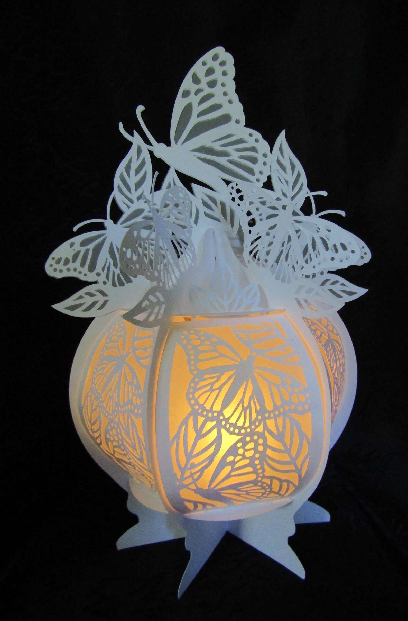 Butterfly Paper Lantern Finished Product, Choose a Color - Etsy