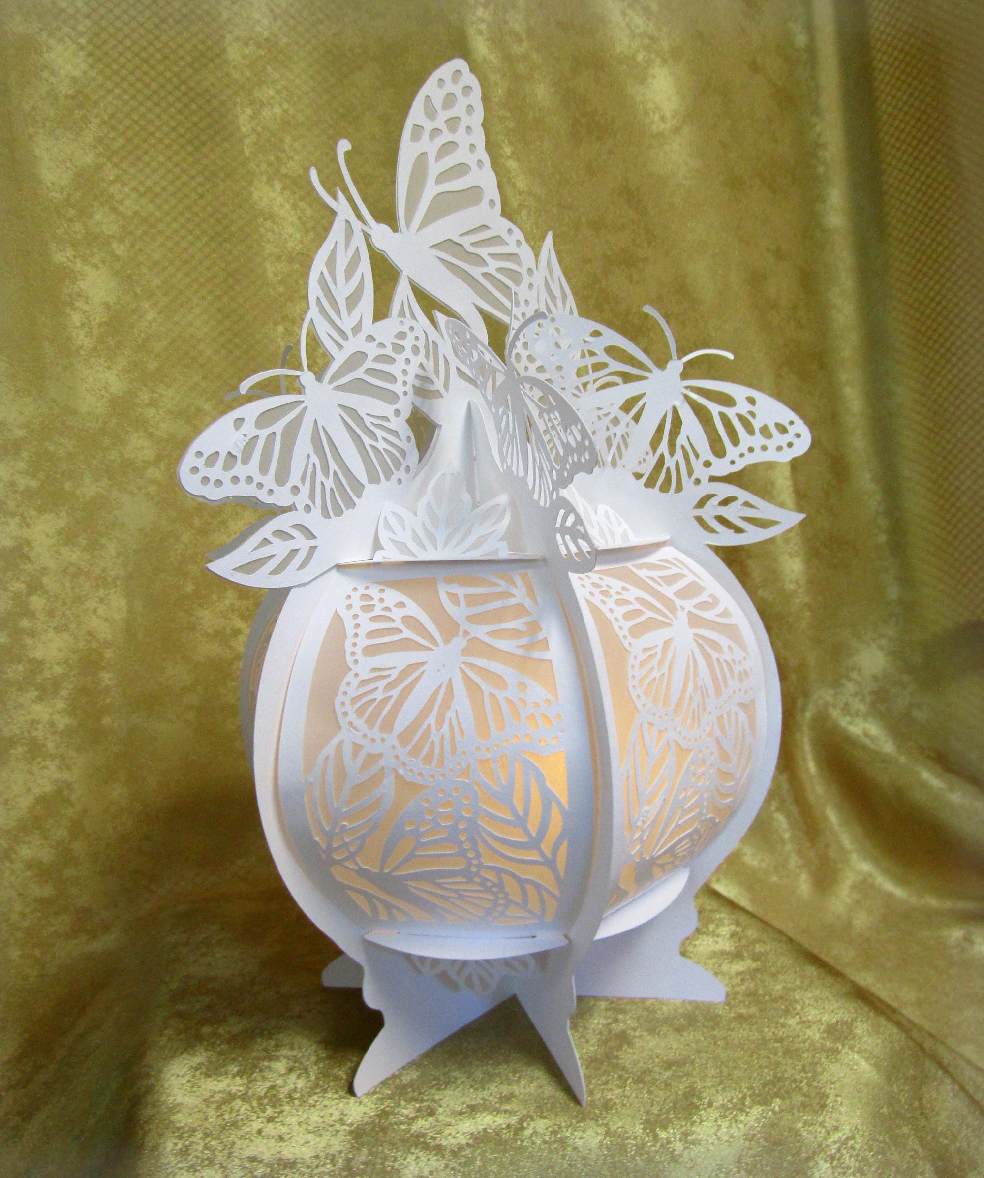Butterfly Paper Lantern Finished Product, Choose a Color - Etsy
