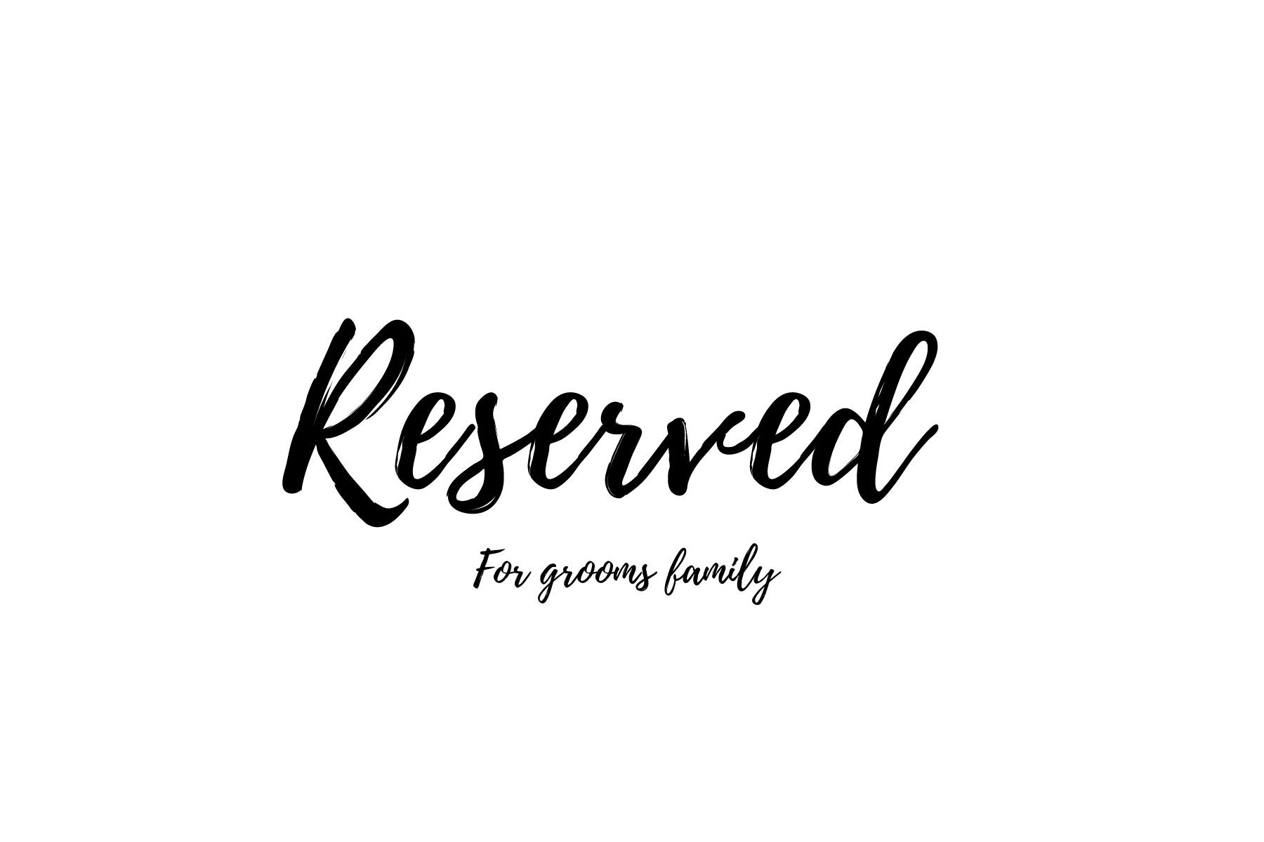 Reserved Wedding Seat Cards - Etsy