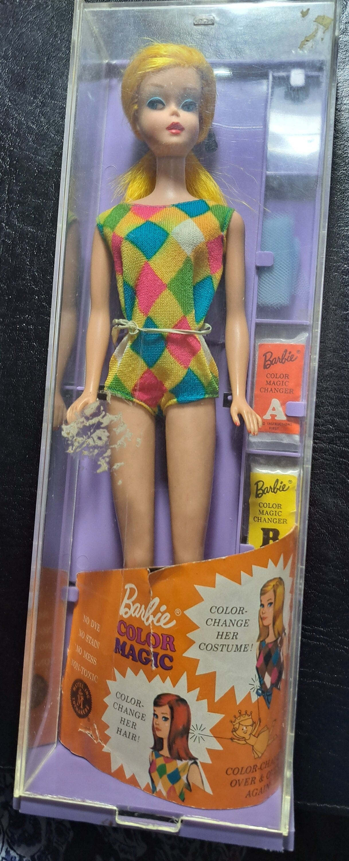 Vintage Color Magic Barbie Doll Model 1150 in Original Plastic Closet ...