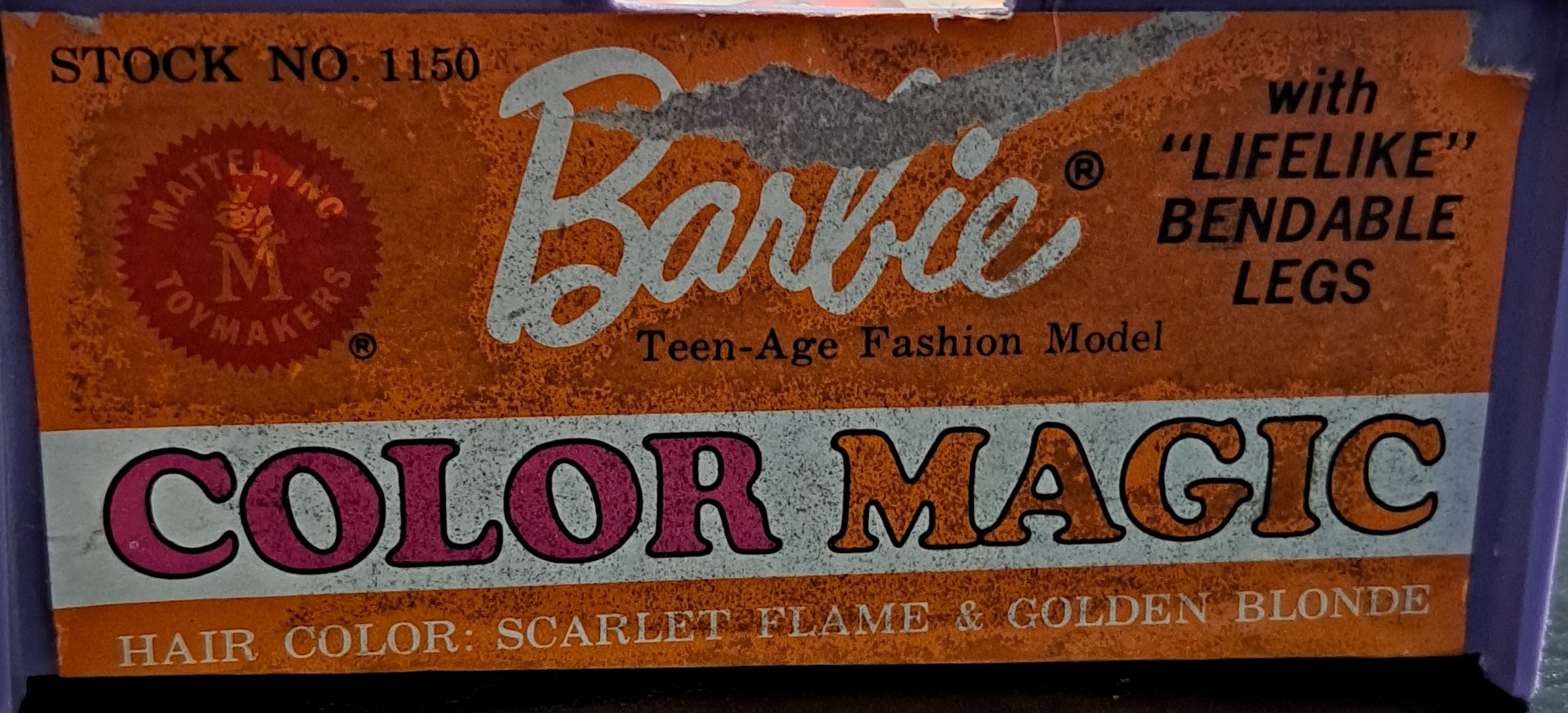 Vintage Color Magic Barbie Doll Model 1150 in Original Plastic Closet ...
