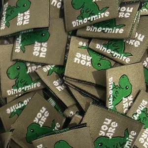 You Are Dino-mite | Woven Labels | Pack of 10 Labels | Sewing ...