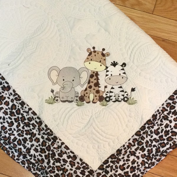 Embroidered Baby Quilt - Etsy