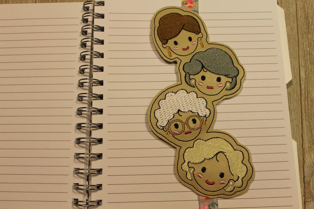 Book Band, Planner Band, Bookmark, Golden Girls, Embroidered, Handmade ...