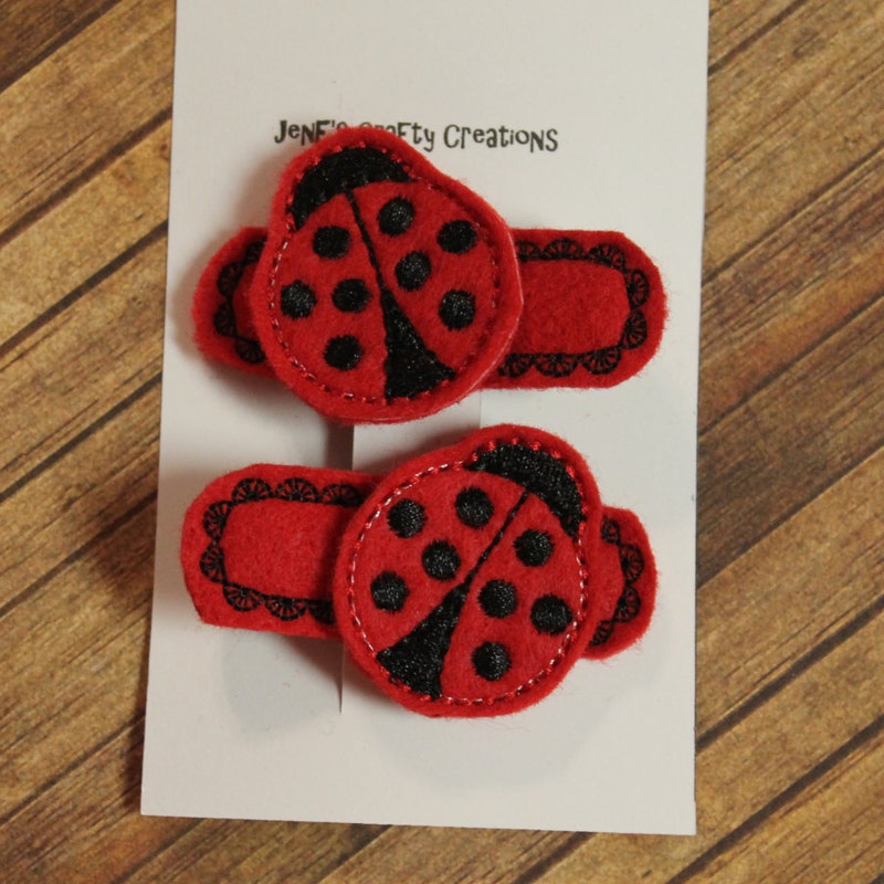 Ladybug Hair Clip - Etsy
