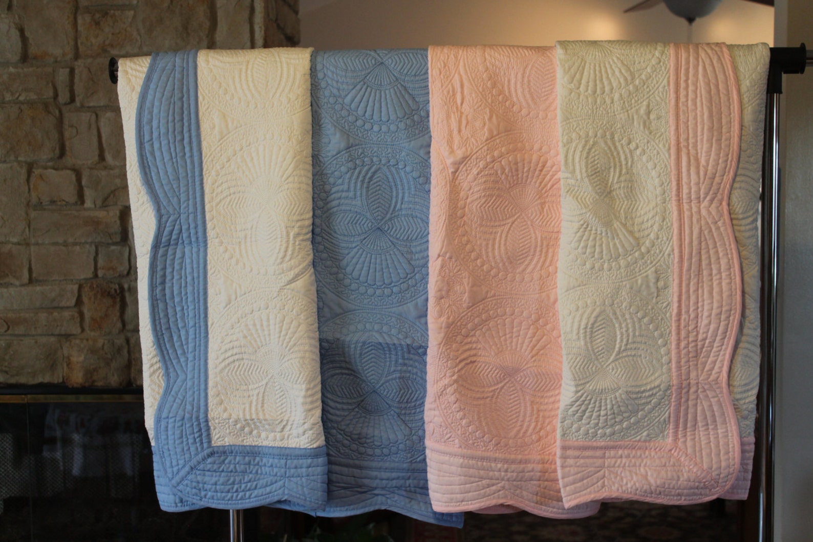 Embroidered Baby Quilt Personalized Baby Quilt Embroidered | Etsy