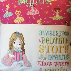 Reading Pillow, Pocket Pillow, Young Reader, Book Pillow, Princess ...
