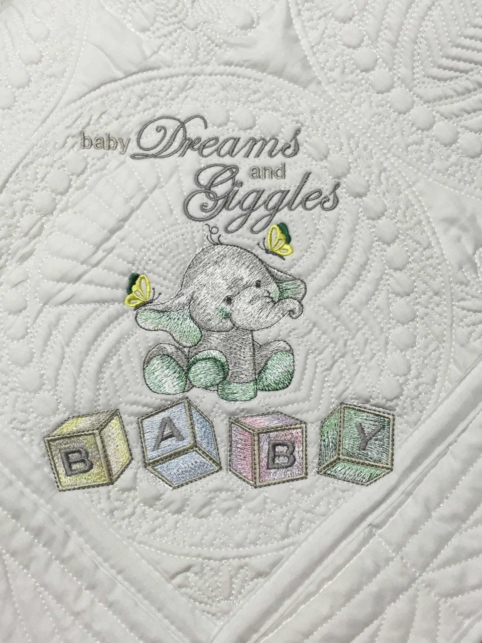 Embroidered Baby Quilt Personalized Baby Quilt Embroidered - Etsy