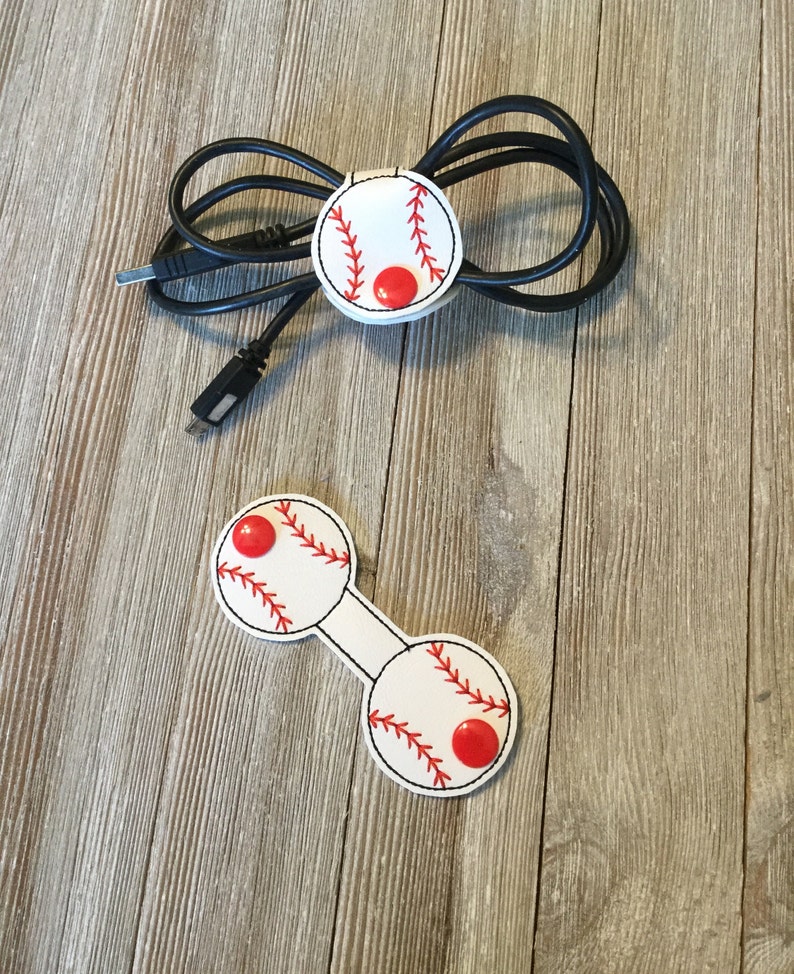 Cord Keeper Baseball Basketball Embroidered Handmade Cord - Etsy