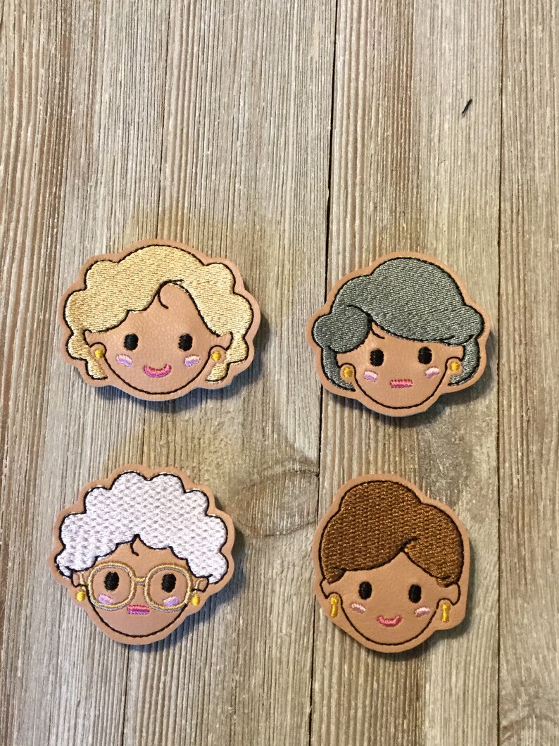 Magnets golden girls birthday gift embroidered handmade | Etsy