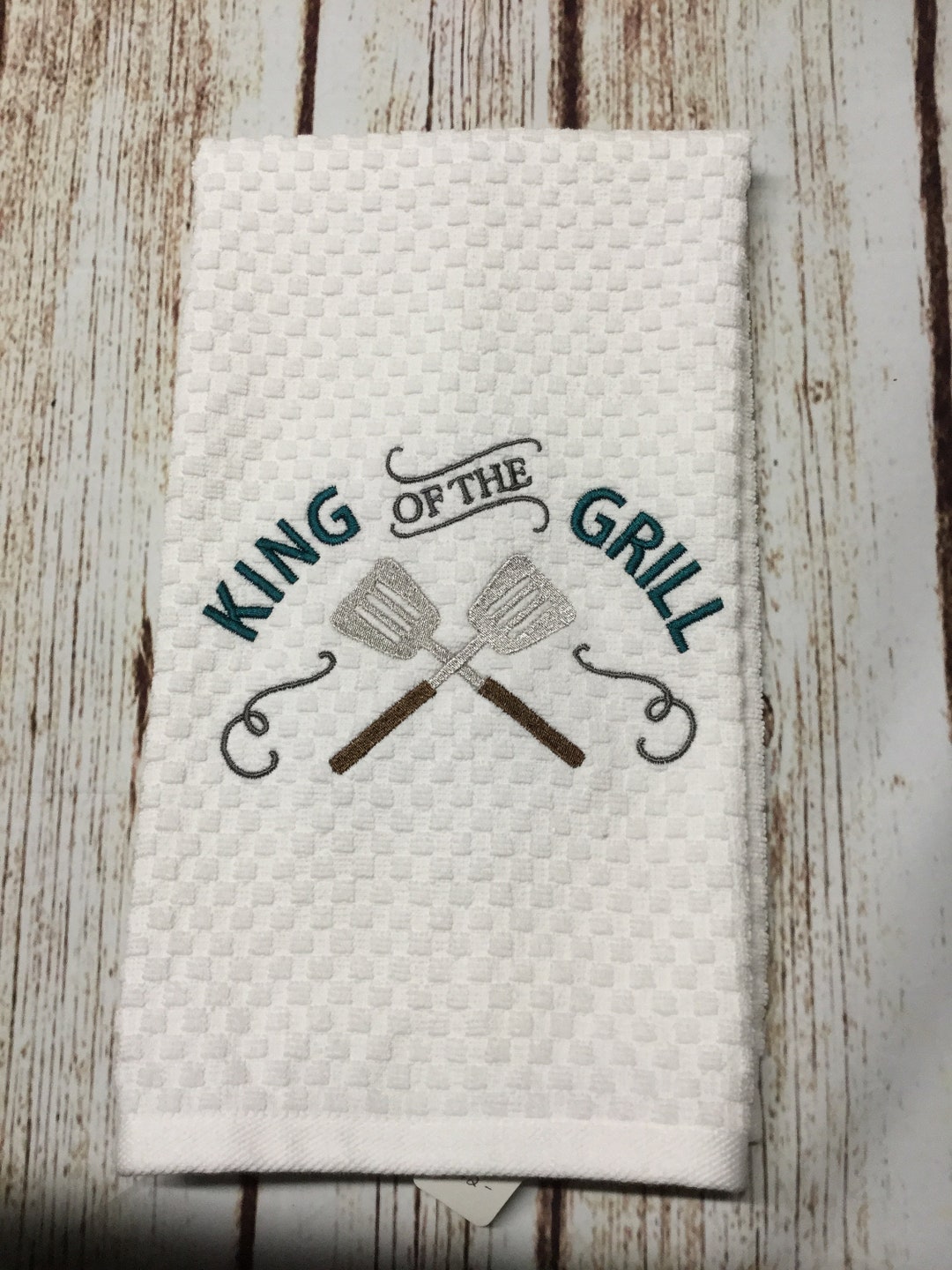 Embroidered Kitchen Towel, Kitchen Towel, Terry Kitchen Towel, Grill ...