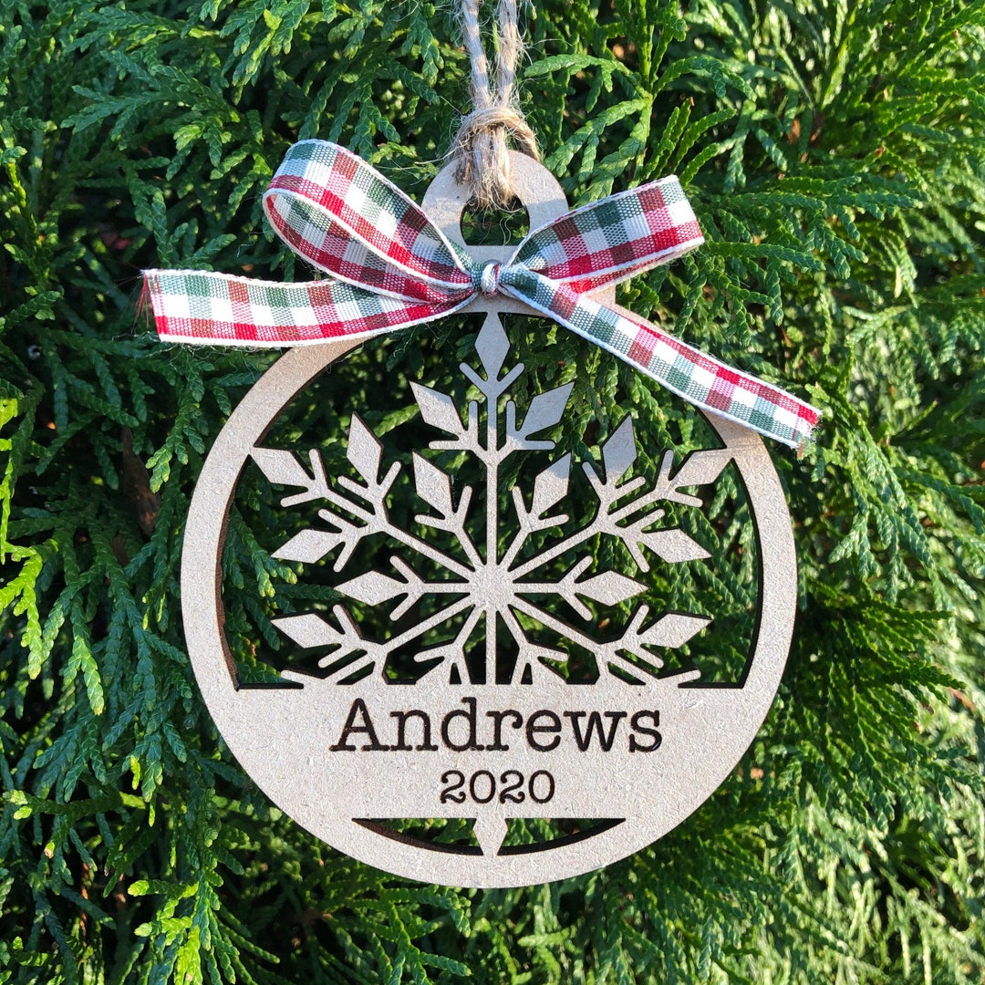 Laser Cut and Engraved Christmas Ornament - Etsy