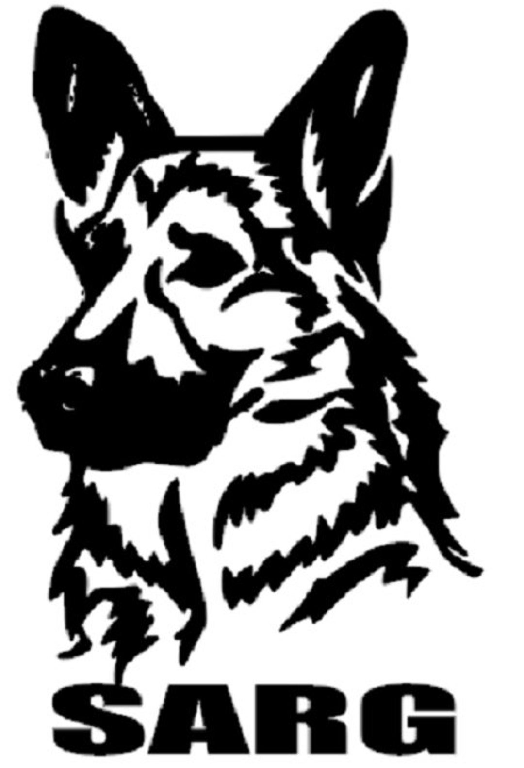 Customizable German Shepard Vinyl Car Decal, German Shepard Bumper ...