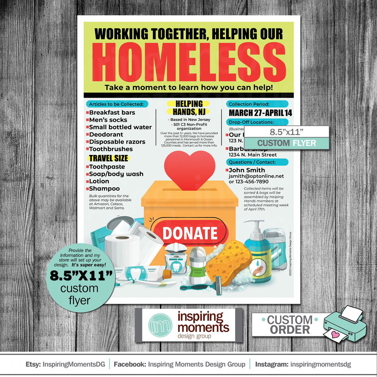 Feed The Homeless Flyer