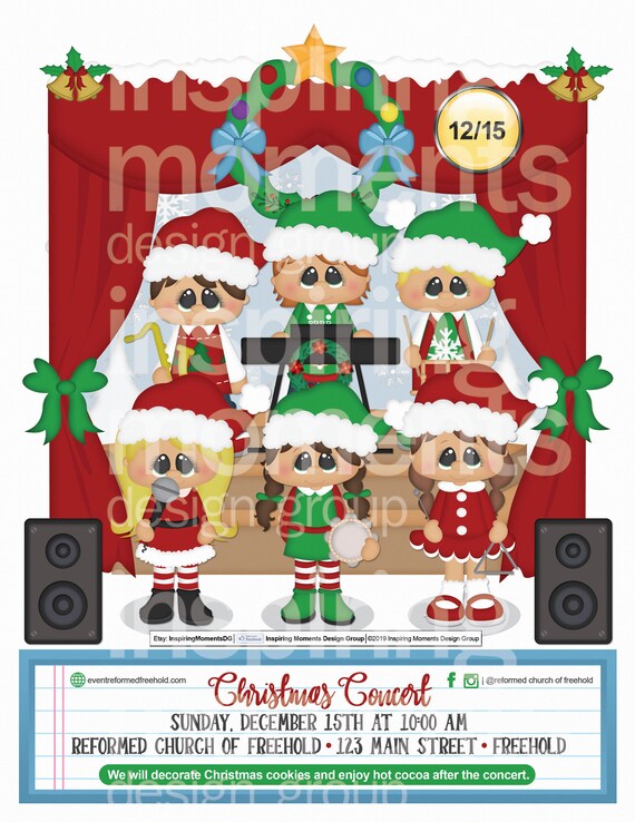 Church Christmas Program Clipart
