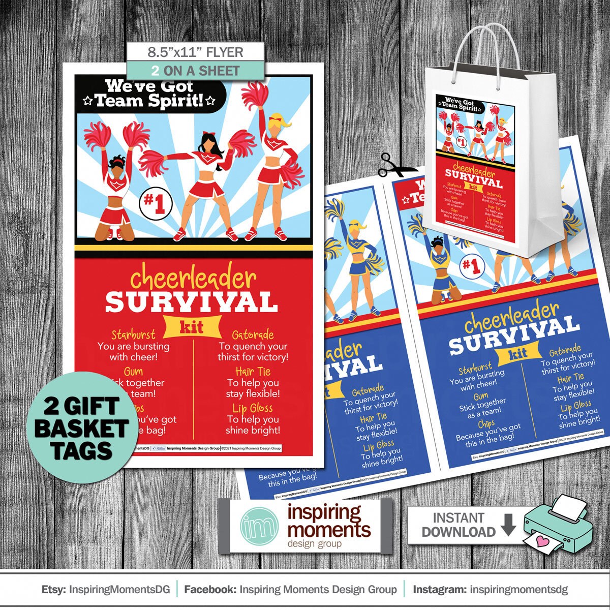Cheerleading Survival Kit Flyer Printable Cheer Competitions | Etsy