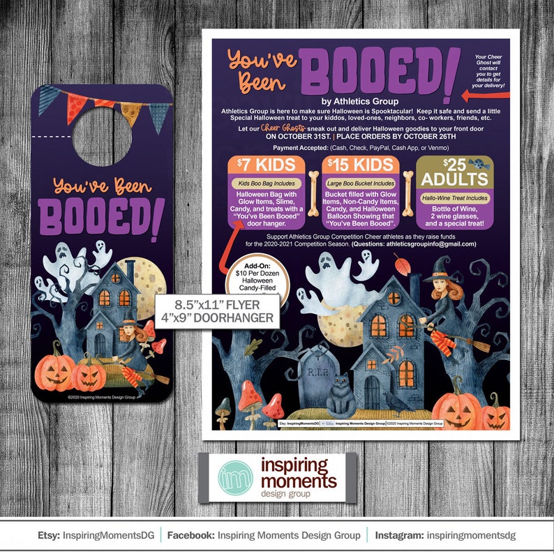 You've Been Booed Printable Community Fun Halloween Poem | Etsy