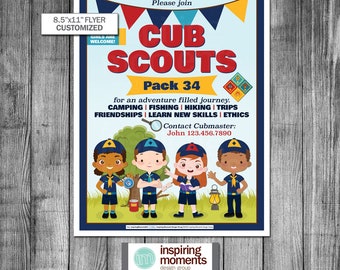Printable Boy Scout Recruitment Flyer Template - Etsy
