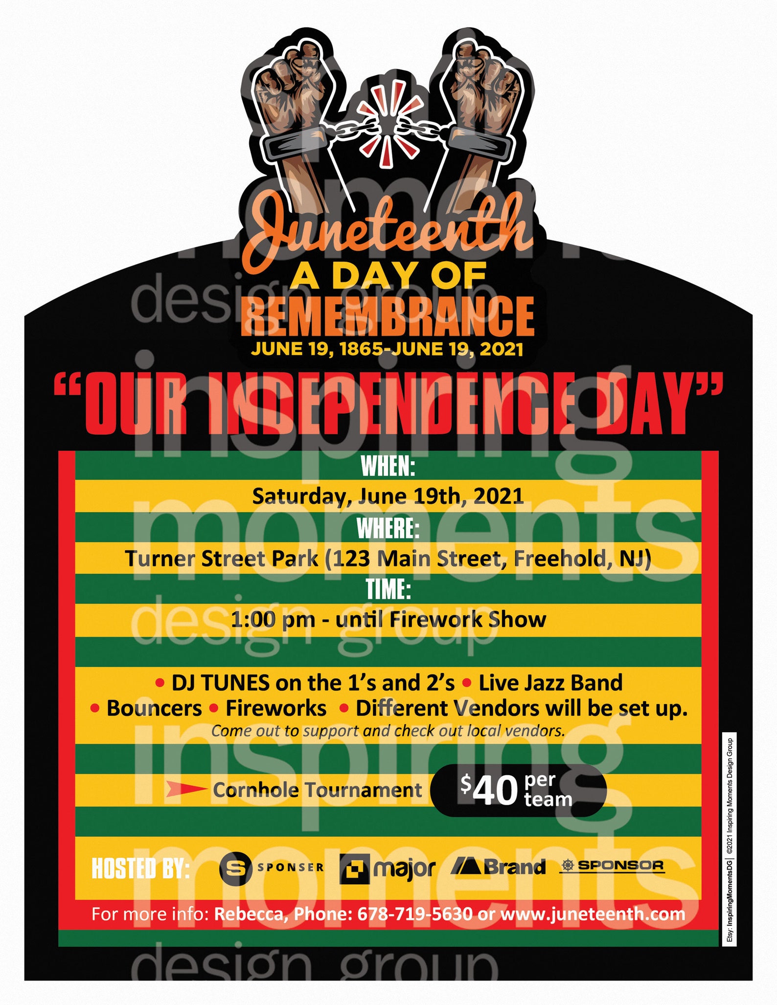 Juneteenth Event Flyer Printable Celebration A Day of - Etsy