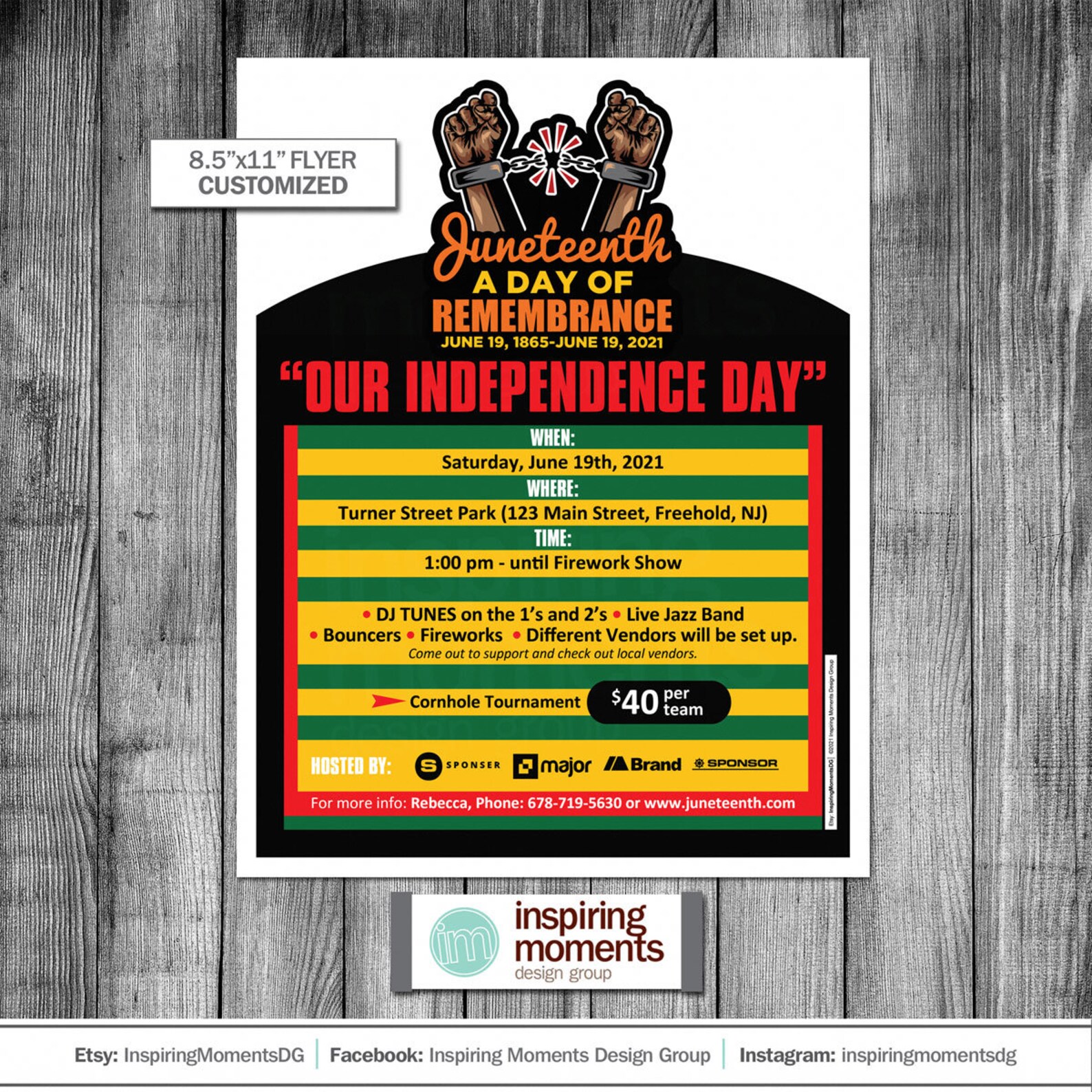 Juneteenth Event Flyer Printable Celebration A Day of - Etsy