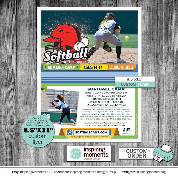 Baseball Training Flyer - Etsy