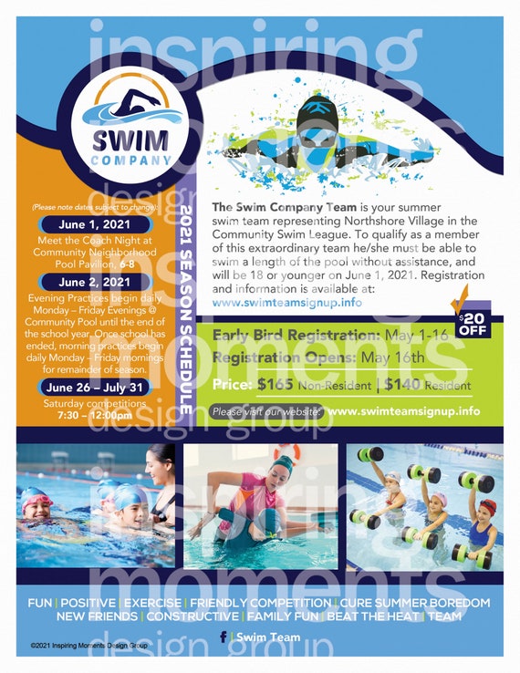 Swimming Lessons Flyer