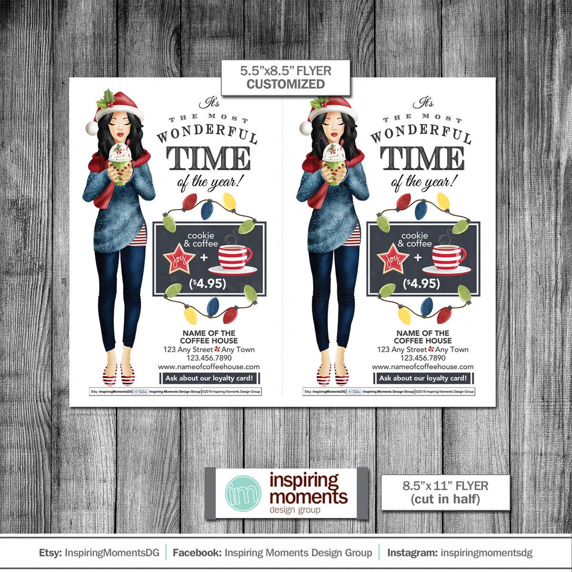 Coffee House Flyer Printable Coffee Shop Cafe Small | Etsy