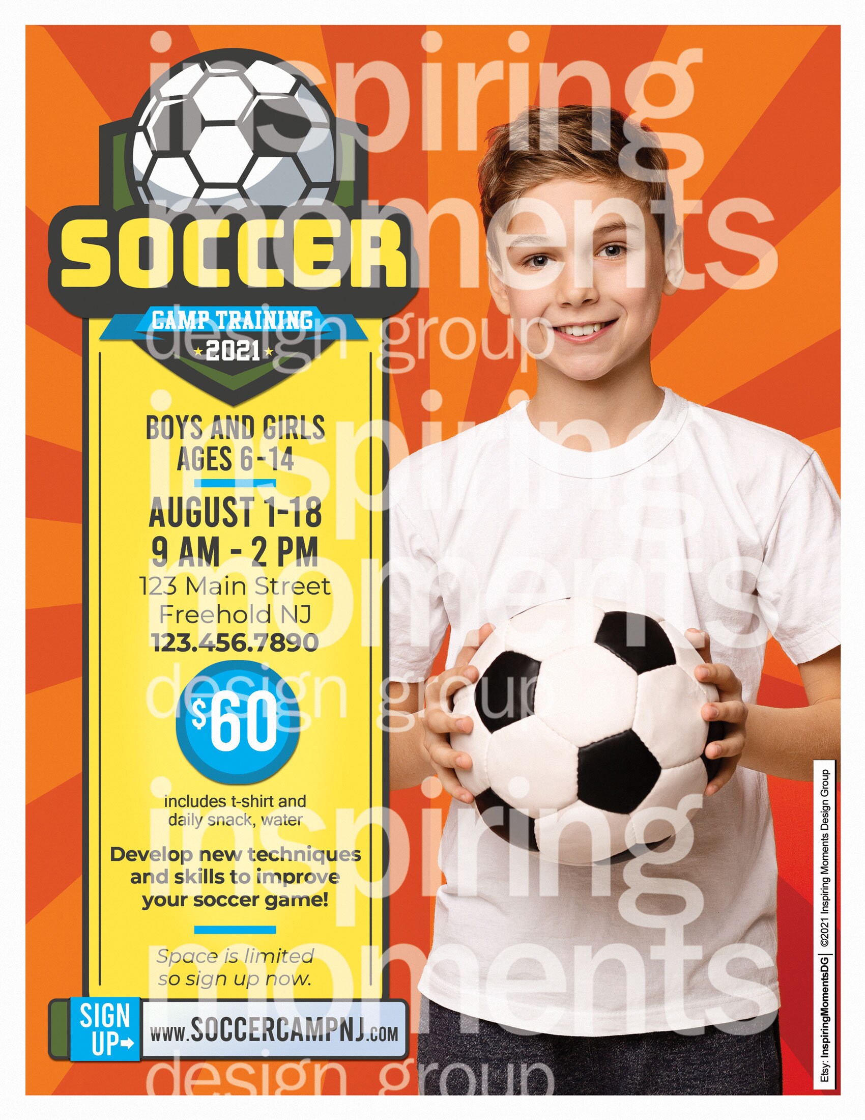 Soccer Camp Flyer Template
