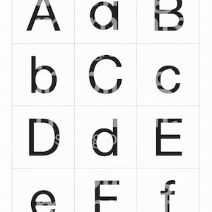 INSTANT DOWNLOAD, Printable Letters, Alphabet, Kindergarten, Pre-school ...