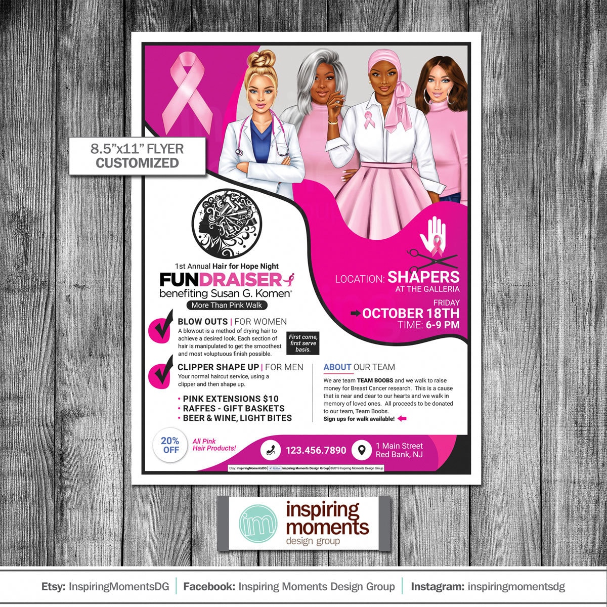 Cancer Fundraising Flyer