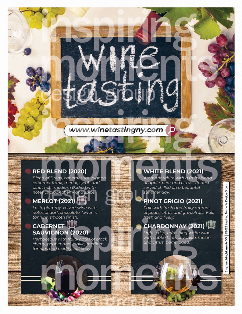 Wine Tasting Wine Festival Event Flyer Printable Small - Etsy