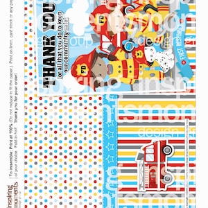 Firefighters Appreciation Thank You Card, First Responders, Fireman ...