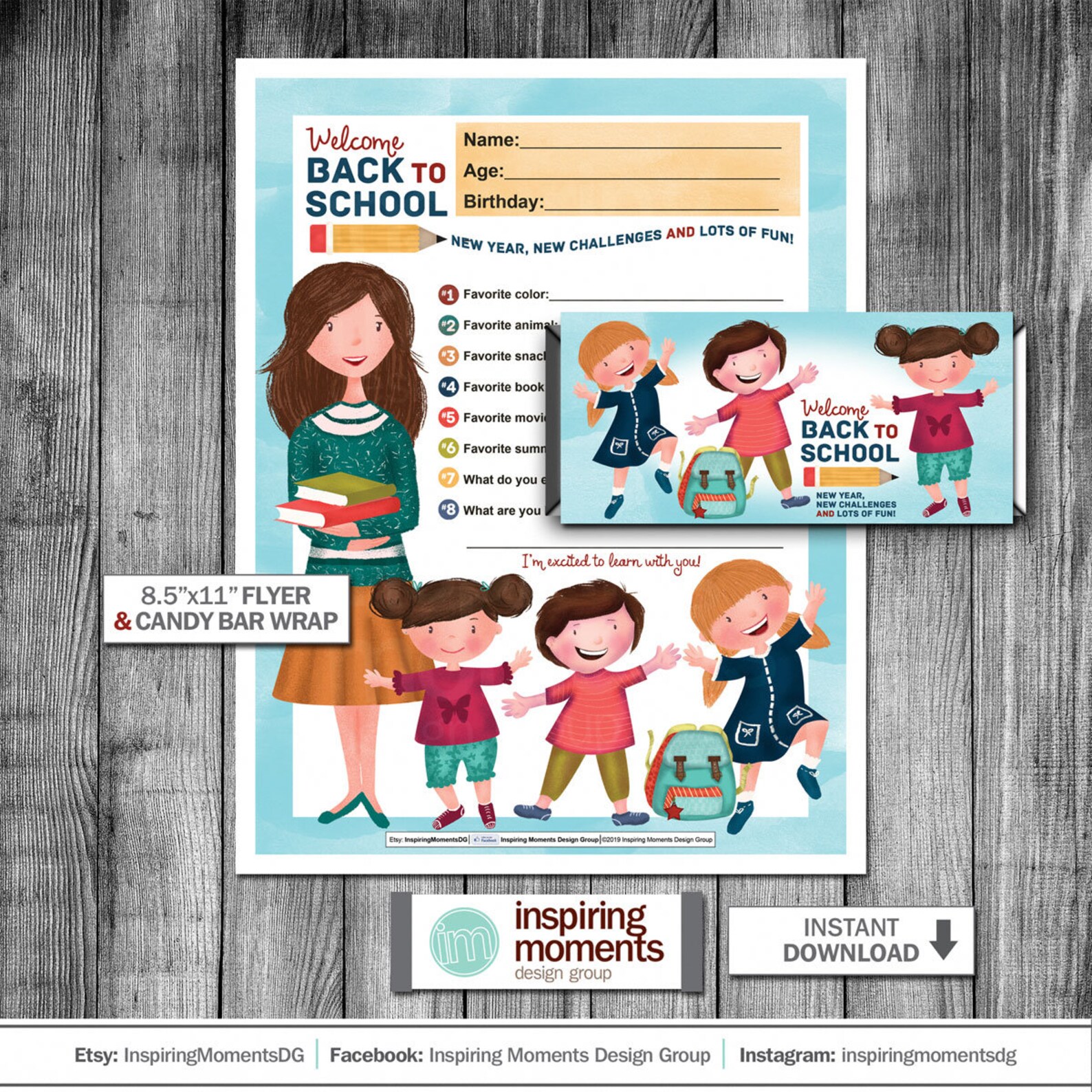 Back To School All About Me Flyer Printable Interview Etsy Back To School All About Me Flyer Printable Interview Etsy