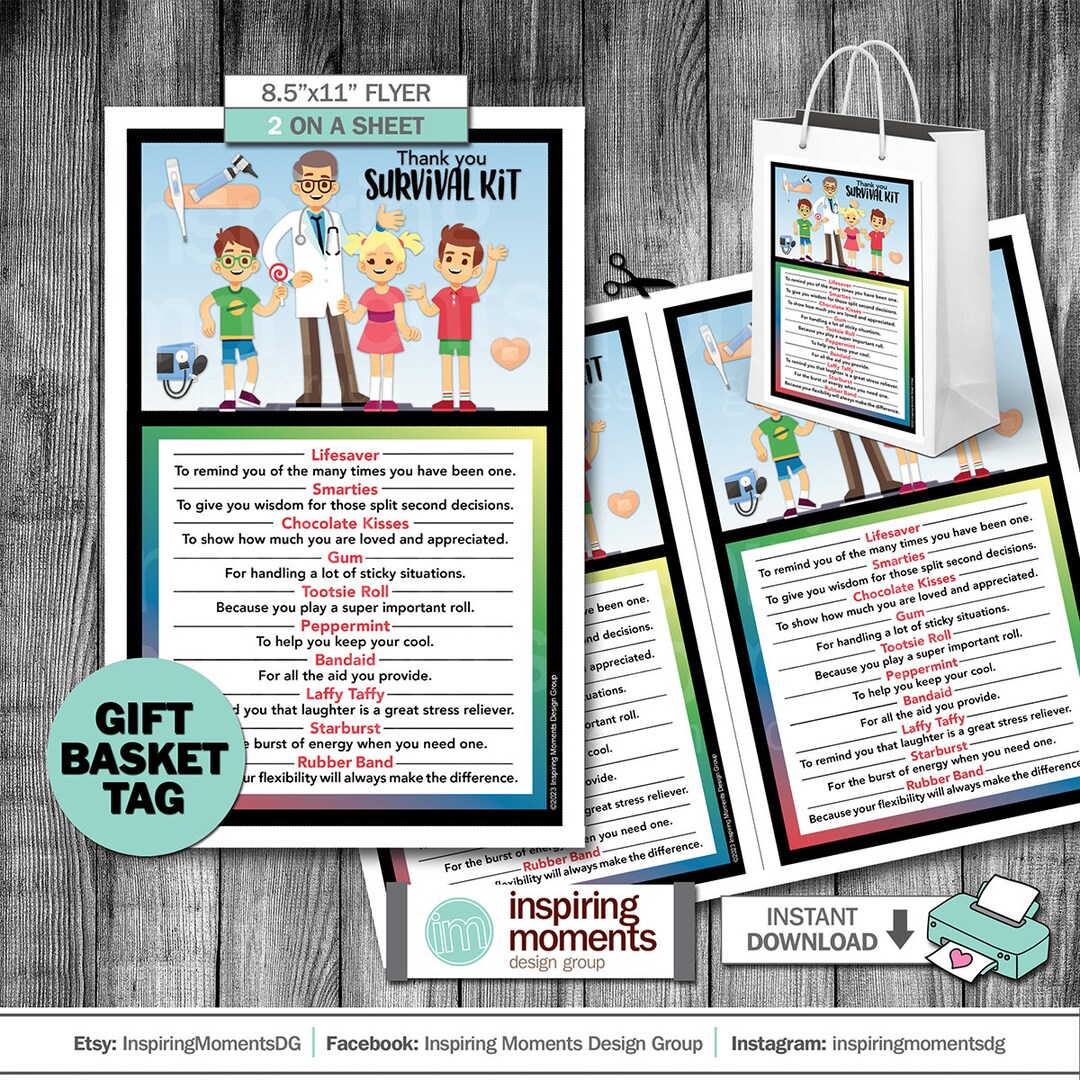 Pediatric Doctor Survival Kit Flyer Printable (digital Download) - Etsy