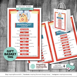Pharmacist Survival Kit Flyer Printable: Staff Gift (digital Download ...