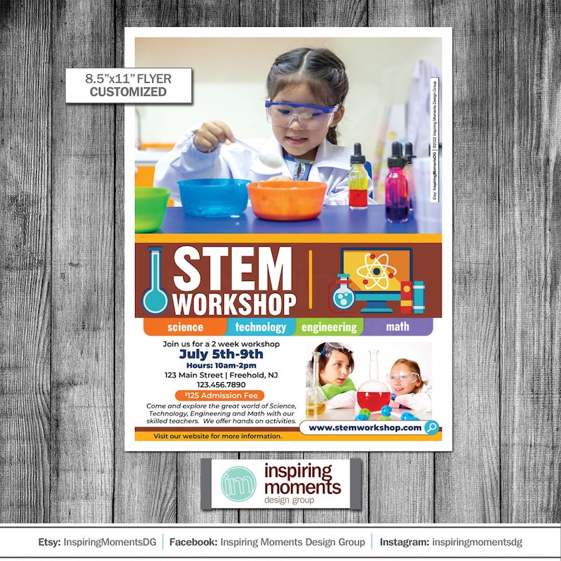 Stem Workshop Event Flyer Printable Stem Lab Science - Etsy
