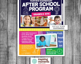 After School Care Flyer - Etsy