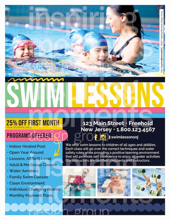 Swimming Lessons Flyer