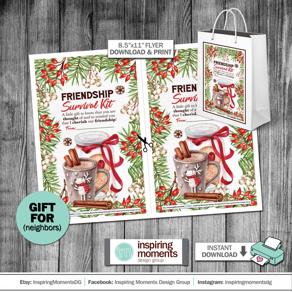 You've Been Gifted Flyer Printable Friendship Gift for A - Etsy